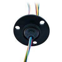 China 8-Channel 2A Cap-Type Electrical Slip Ring 22mm Outer Diameter Gold Contacts for sale