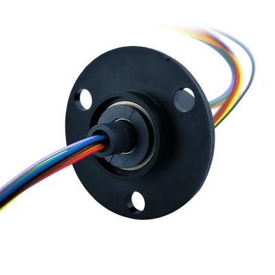 China 8-Channel 2A Cap-Type Electrical Slip Ring 22mm Outer Diameter Gold Contacts for sale