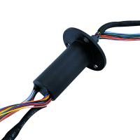 China 36 Channel Gigabit Ethernet Slip Ring 22mm Gold to Gold Contacts 200 RPM for sale