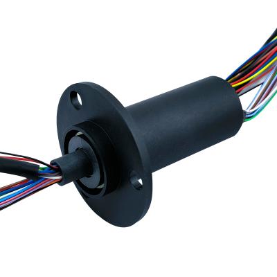 China 36 Channel Gigabit Ethernet Slip Ring 22mm Gold to Gold Contacts 200 RPM for sale
