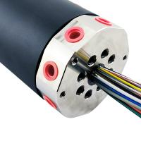 China Gas Water Electricity Combined Slip Ring 2 Channel Water 6 Channel Gas 40 Channel Electricity 86mm OD 200rpm for sale