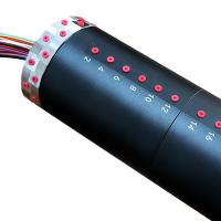 China 24 Channel Pneumatic 90 Channel Electrical Combined Slip Ring 86mm Vacuum Compatible 250rpm for sale