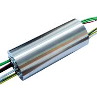China 28-Channel IP67 Waterproof Gigabit Ethernet Slip Ring 50mm Aperture Stainless Steel 75A for sale