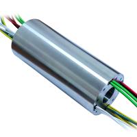 China 28-Channel IP67 Waterproof Gigabit Ethernet Slip Ring 50mm Aperture Stainless Steel 75A for sale