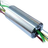 China 28-Channel IP67 Waterproof Gigabit Ethernet Slip Ring 50mm Aperture Stainless Steel 75A for sale