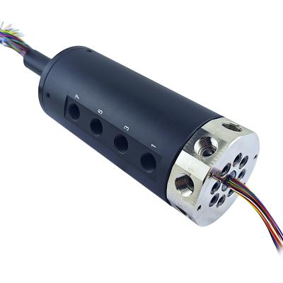 China 8 Channel Pneumatic 56 Way 2A Electrical Slip Ring 200 rpm 86mm OD Rotary Joint for sale