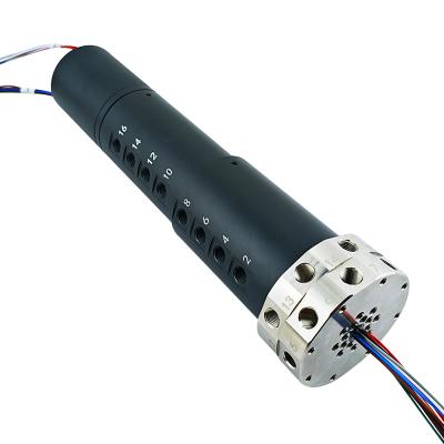 China 16 Channel Pneumatic 15 Way 5A Electrical Hybrid Slip Ring 86mm Aluminum Alloy for sale