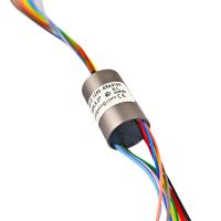 China 12-Channel 12.4mm Capsule Conductive Slip Ring Gold-Gold Contact 2A 380V for sale