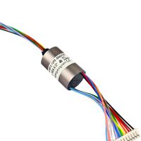 China 12-Channel 12.4mm Capsule Conductive Slip Ring Gold-Gold Contact 2A 380V for sale