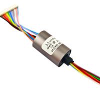 China 12-Channel 12.4mm Capsule Conductive Slip Ring Gold-Gold Contact 2A 380V for sale