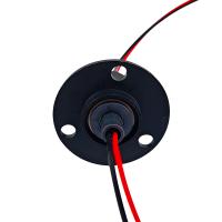 China 22mm Ultra-Compact Flange Conductive Slip Ring 2-Way 10A Gold-Gold Contacts 380V for sale