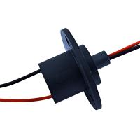 China 22mm Ultra-Compact Flange Conductive Slip Ring 2-Way 10A Gold-Gold Contacts 380V for sale