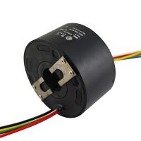 China 6-channel 20-hole electric slip rings with a central hole design are for industrial robots and robotic arms for sale