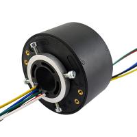 China 6-channel 20-hole electric slip rings with a central hole design are for industrial robots and robotic arms for sale
