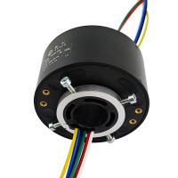 China 6-channel 20-hole electric slip rings with a central hole design are for industrial robots and robotic arms for sale