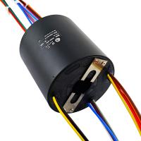 China 18-channel 20A conductive slip ring with 25.4mm through-hole for metal processing and cutting equipment for sale