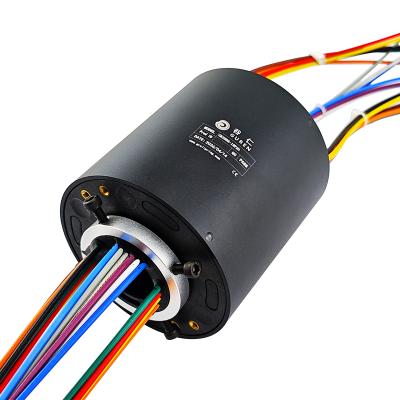 China 18-channel 20A conductive slip ring with 25.4mm through-hole for metal processing and cutting equipment for sale