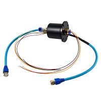 China integrated pneumatic-electric slip ring with utilizes G1/4