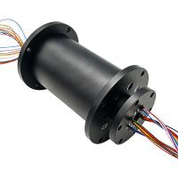 China integrated pneumatic-electric slip ring with IP56 protection rating and 24 channels 5A for the continuous rotary transmission of air and multiple electrical signals for sale