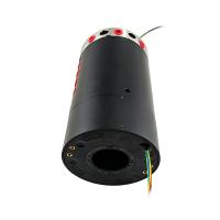 China 8 pneumatic lines and 5 signal channels Integrated slip ring with 30mm through-bore and 200rpm speed for the rotary transmission of air and solenoid valve signals for sale