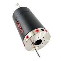 China 8 pneumatic lines and 5 signal channels Integrated slip ring with 30mm through-bore and 200rpm speed for the rotary transmission of air and solenoid valve signals for sale