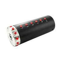 China 12-channel pneumatic slip ring  with 6mm center bore and disc-style design for automated assembly and rotary fixture applications for sale