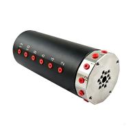China 12-channel pneumatic slip ring  with 6mm center bore and disc-style design for automated assembly and rotary fixture applications for sale
