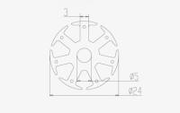 China DC Brushless Motor Core Electric For Industrial Control Silicon Steel for sale