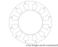 China High speed motor stamping OD36mm 12 slot stator and rotor core for sale