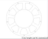 China Universal Servo Motor Rotor Design Stator Core Punching Brushless AC 57.8mm for sale
