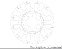 China Generator Stator Laminations Stacking Method Brushless AC Servo Motor Rotor for sale
