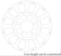 China OD103mm Factory outlet motor rotor and stator Custom Various models motor core High quality silicon steel rotor and stat for sale