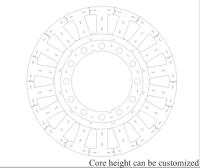 China High quality motor Core Stator Rotor Manufacturer Servo 215.2mm OD stator stack for sale