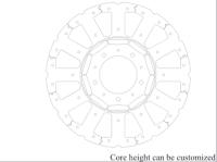China Professional  custom and product OD57.8mm 12 slot Stator and Rotor for high speed Motor for sale