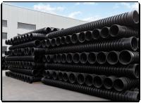 China 200mm To 3000mm HDPE Structured Wall Pipe PN16 Structured Wall Plastic Pipes for sale