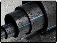 China 75mm 110mm PE Water Supply Pipe Corrosion Resistant Polyethylene Water Pipe for sale