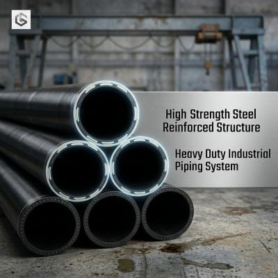 China Agricultural Spiral Corrugated Pipe Steel Reinforced Polyethylene Pipe For Irrigation Water for sale