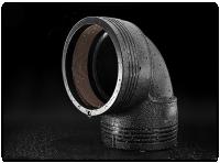 China PE100 PE100-RC 90 Degree Elbow Electrofusion Pipe Fittings For Water Supply for sale