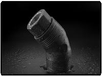 China HDPE Electrofusion Fittings 45 Degree Female Threaded Elbow Transition Fitting for sale