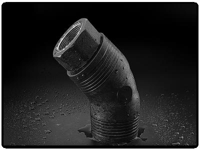 China HDPE Electrofusion Fittings 45 Degree Female Threaded Elbow Transition Fitting for sale