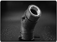 China HDPE Electrofusion Fittings 45 Degree Female Threaded Elbow Transition Fitting for sale