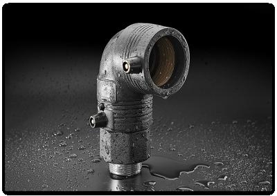 China Electrofusion Male 90 Degree Threaded Elbow PE100 HDPE Pipe Fittings for sale
