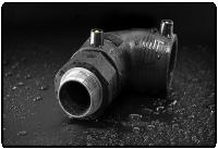China Electrofusion Male 90 Degree Threaded Elbow PE100 HDPE Pipe Fittings for sale