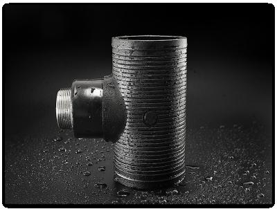 China HDPE PE100 Electrofusion Fittings Male Threaded Equal Reducing Tee for sale