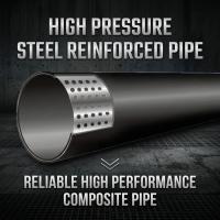 China Steel Strip Reinforced PE Pipe Polyethylene Perforated Pipe For Mining Slurry for sale