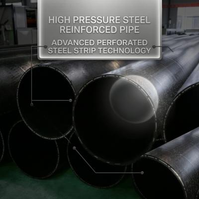 China Chemical Fluid Perforated PE Pipe 1600mm Dia PE Drainage Pipe for sale