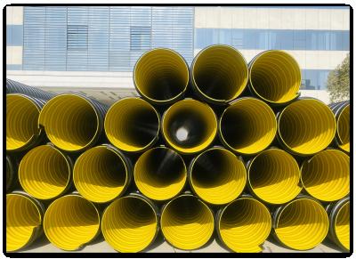 China Deep Buried Municipal Sewer Pipe Helical PE Corrugated Pipe High Stiffness for sale