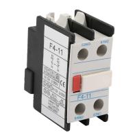China 1NO+1NC Auxiliary Contact Block AC Contactor F4-11 CJX2 Supporting LA1-DN11 for sale