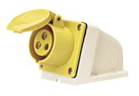 China Nylon 110V Power Panel 16 Amp Industrial Socket 32 Amp 3 Pin 2P E for sale