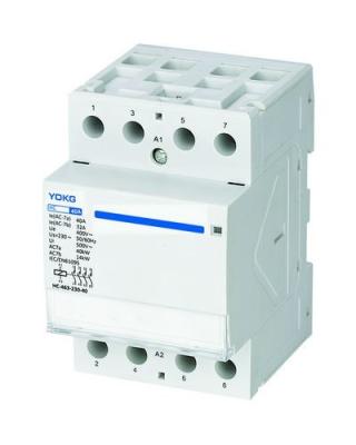 China Din Rail Mounting 63 Amp 4 Pole Contactor Modular 63A EN61095 for sale
